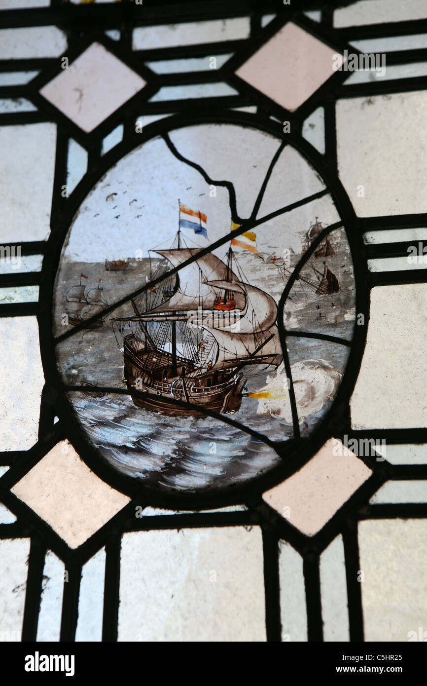Medieval stained glass windows Stock Photo - Alamy