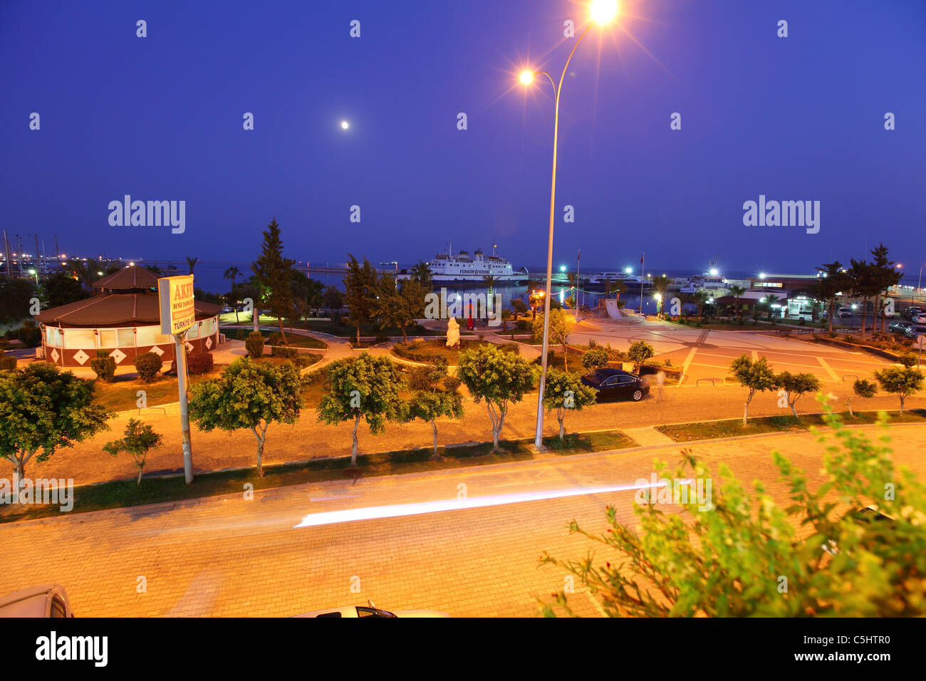 Tasucu, Turkey, south west of Silifke, center of the village, view from ...