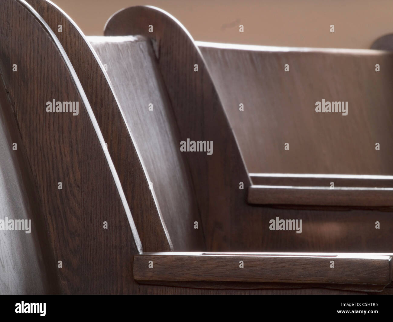 Pews (or benches/seats) in a historic Jewish Synagaogue in Tucson ...