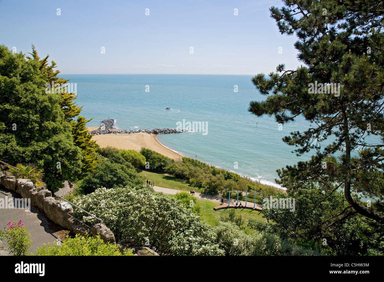 GREAT BRITAIN UK ENGLAND KENT FOLKESTONE: THE ZIG ZAG PATH AND BEACH ...