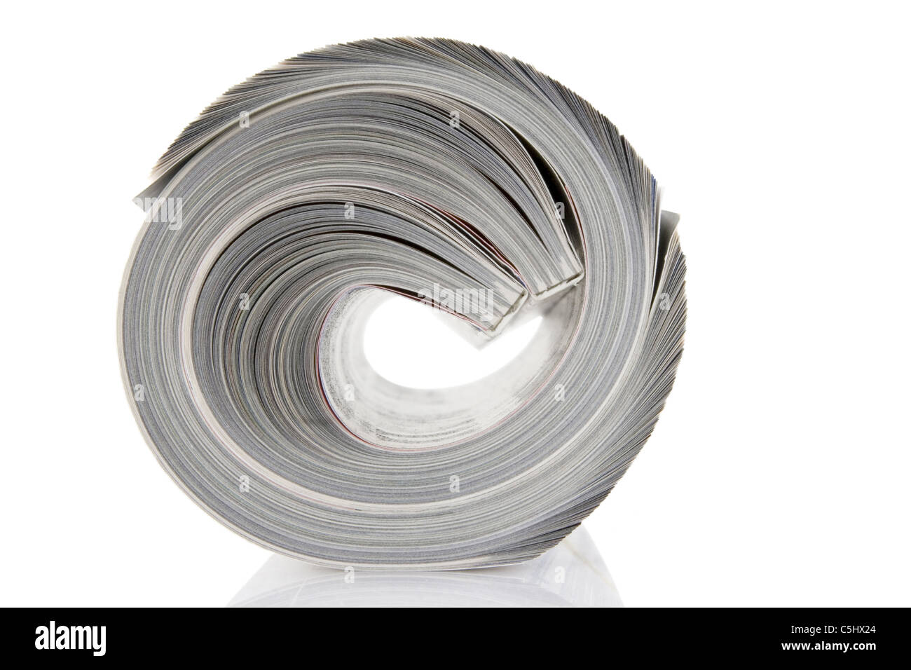front view of magazine Roll isolated on white Stock Photo - Alamy