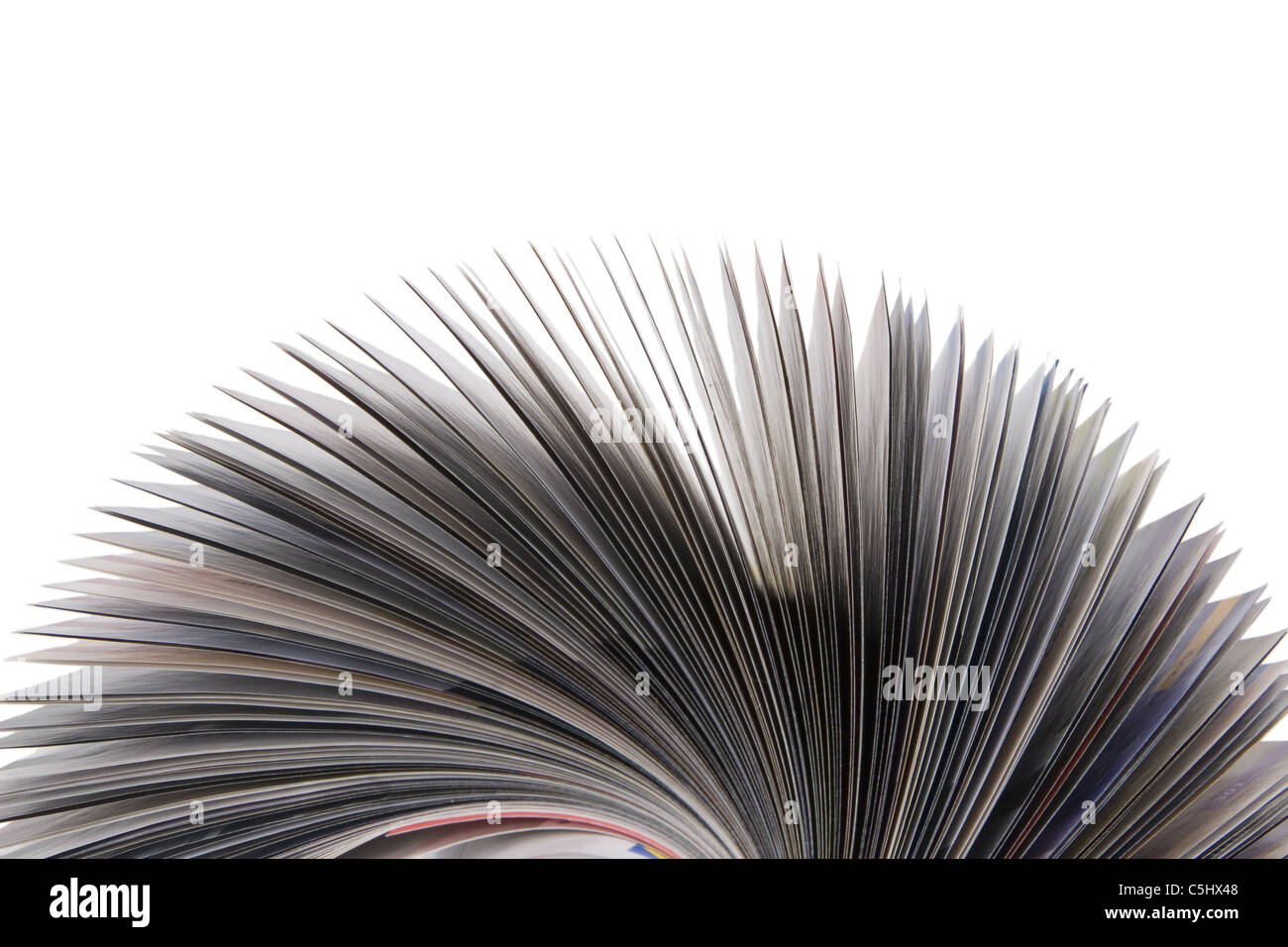 front view of magazine Roll isolated on white Stock Photo - Alamy