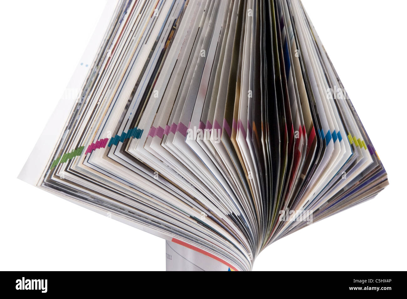 front view of magazine Roll isolated on white Stock Photo - Alamy