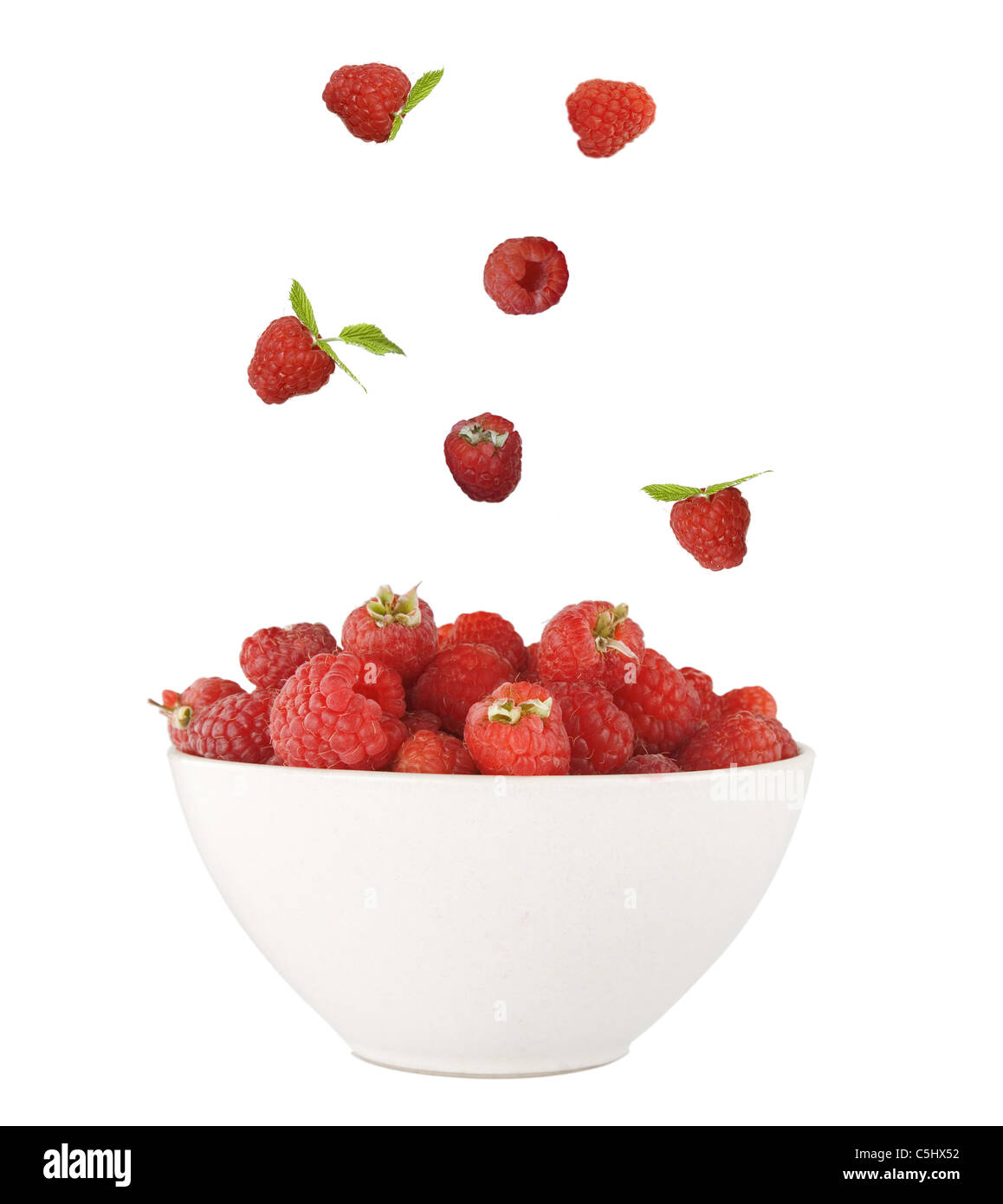 Raspberries falling hi-res stock photography and images - Alamy