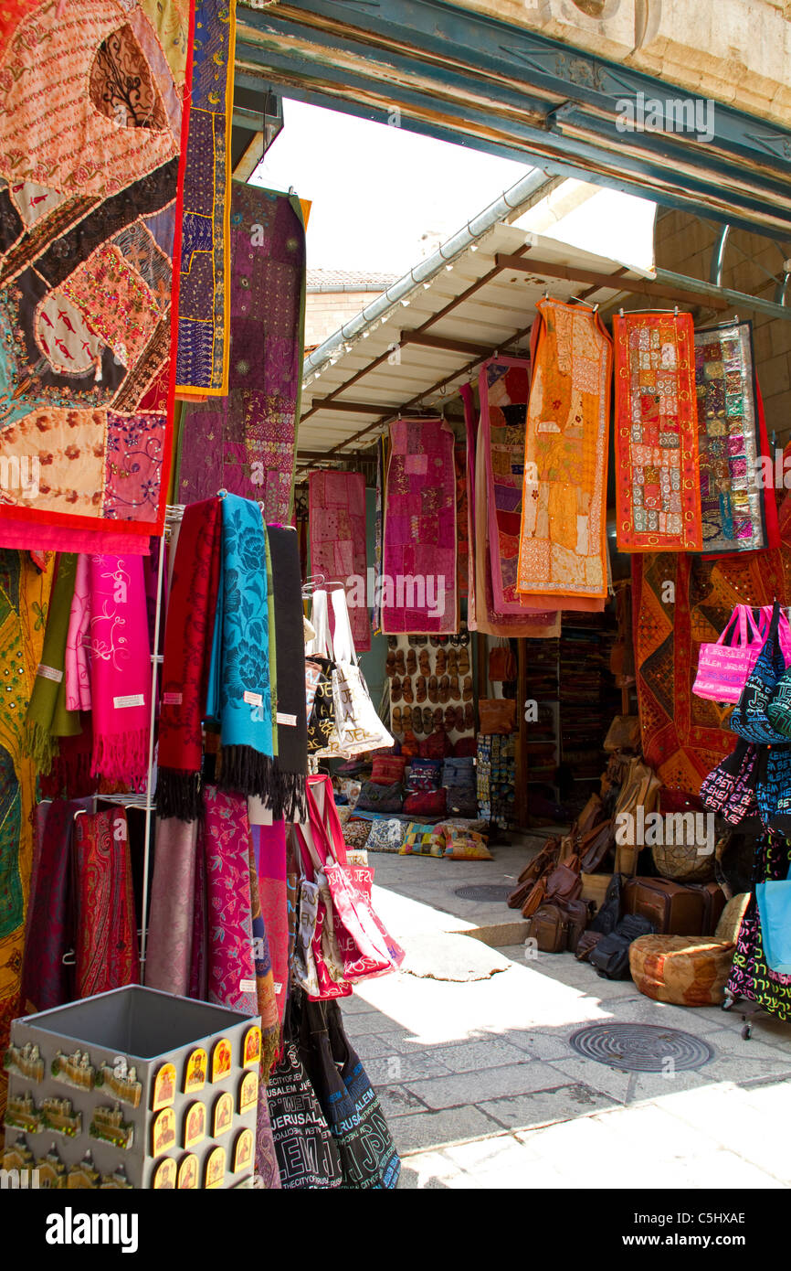 Arabic market in Christian Quarter of Jerusalem, Israel Stock Photo - Alamy