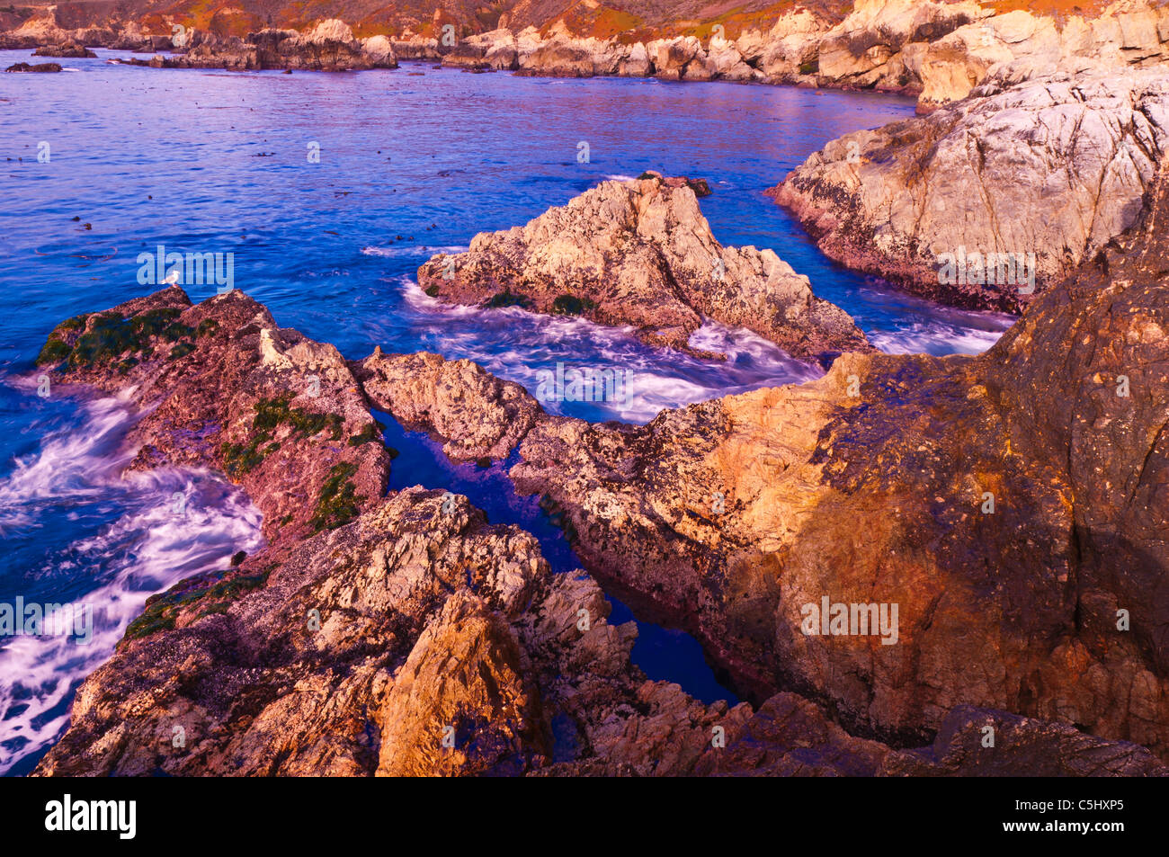 Rocky coastline at Soberanes Point, Garrapata State Park, Big Sur ...