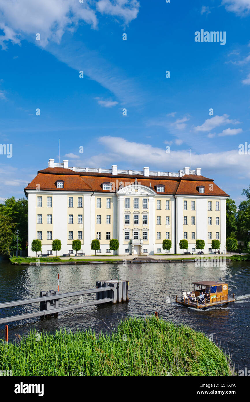 Raft on the Dahme River in front of Schloss Koepenick Palace, Berlin ...