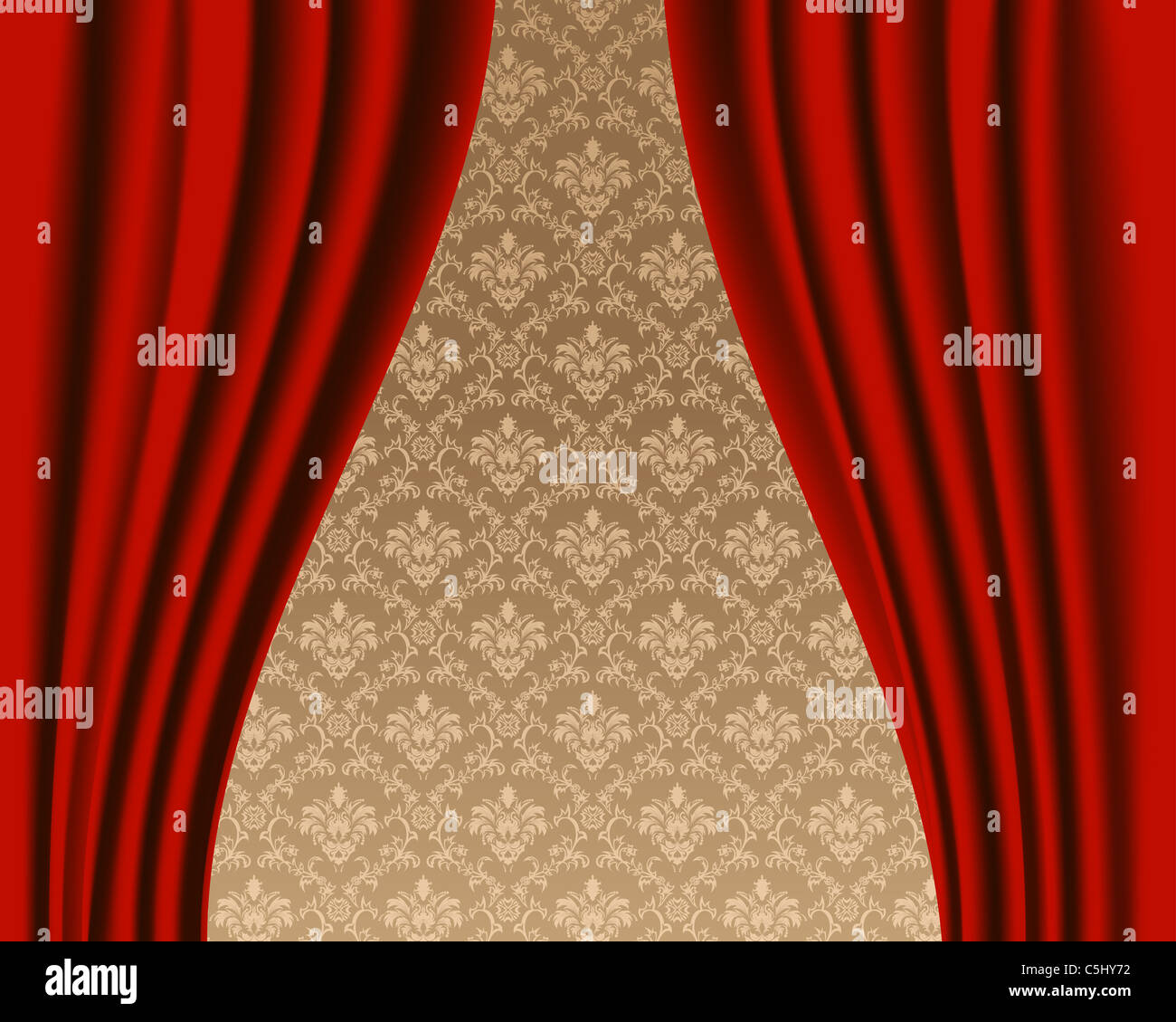 Curtain vector background Stock Photo - Alamy