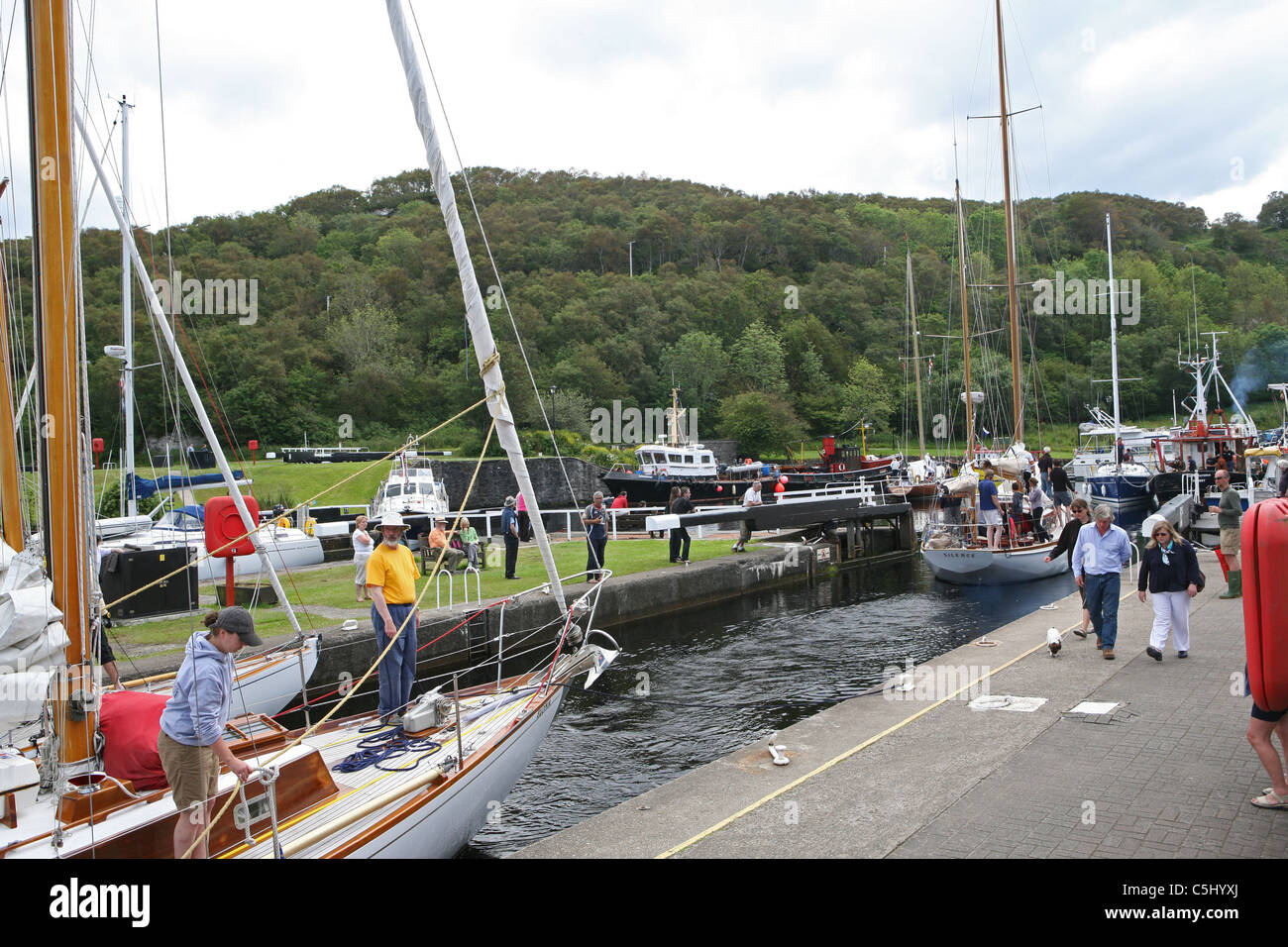 The Crinan canal Scotland Stock Photo - Alamy