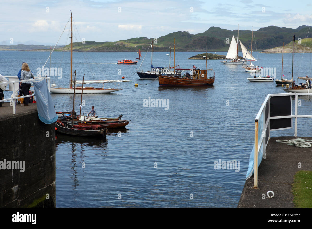 The Crinan canal Scotland Stock Photo - Alamy