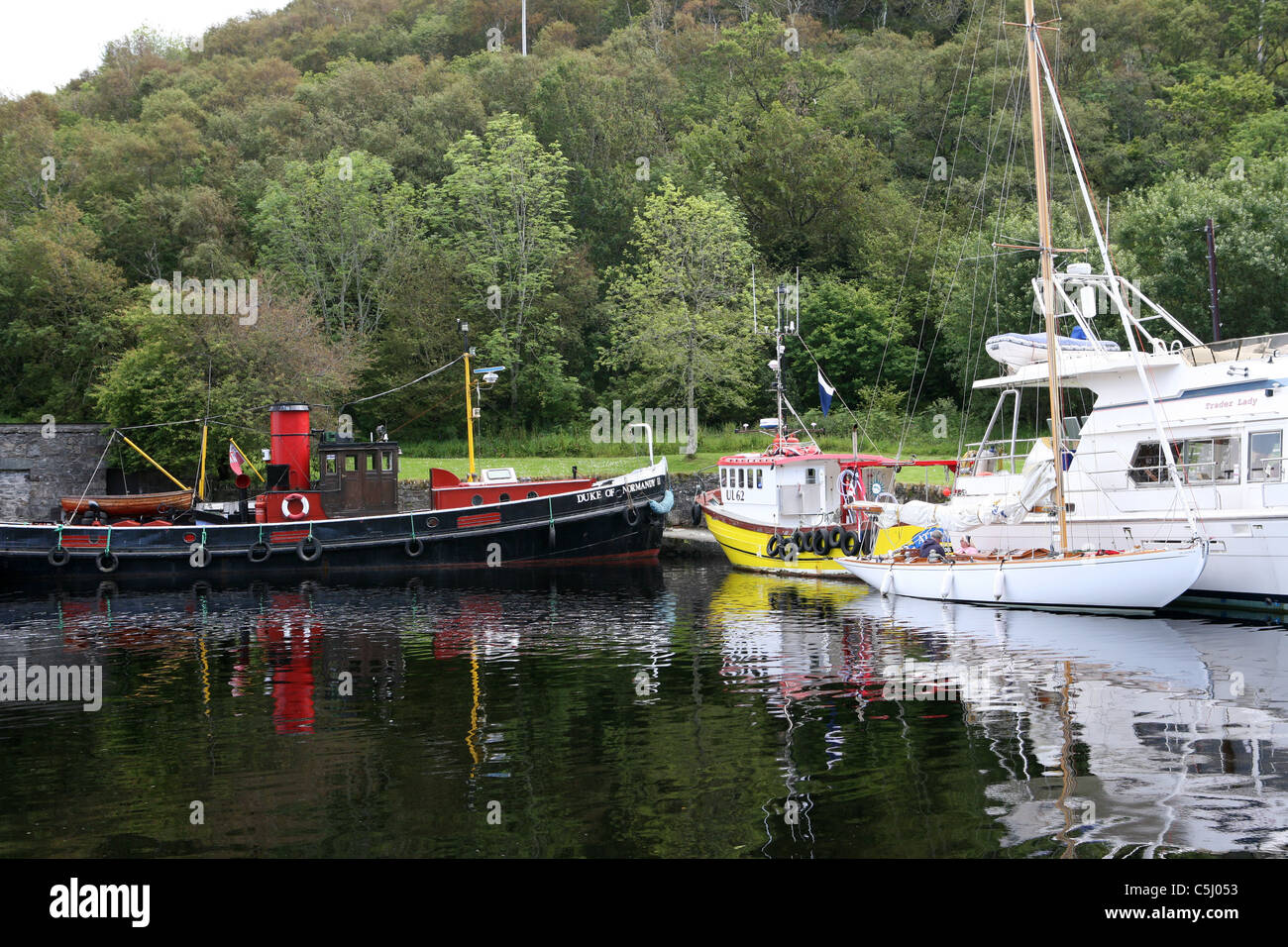 The Crinan canal Scotland Stock Photo - Alamy