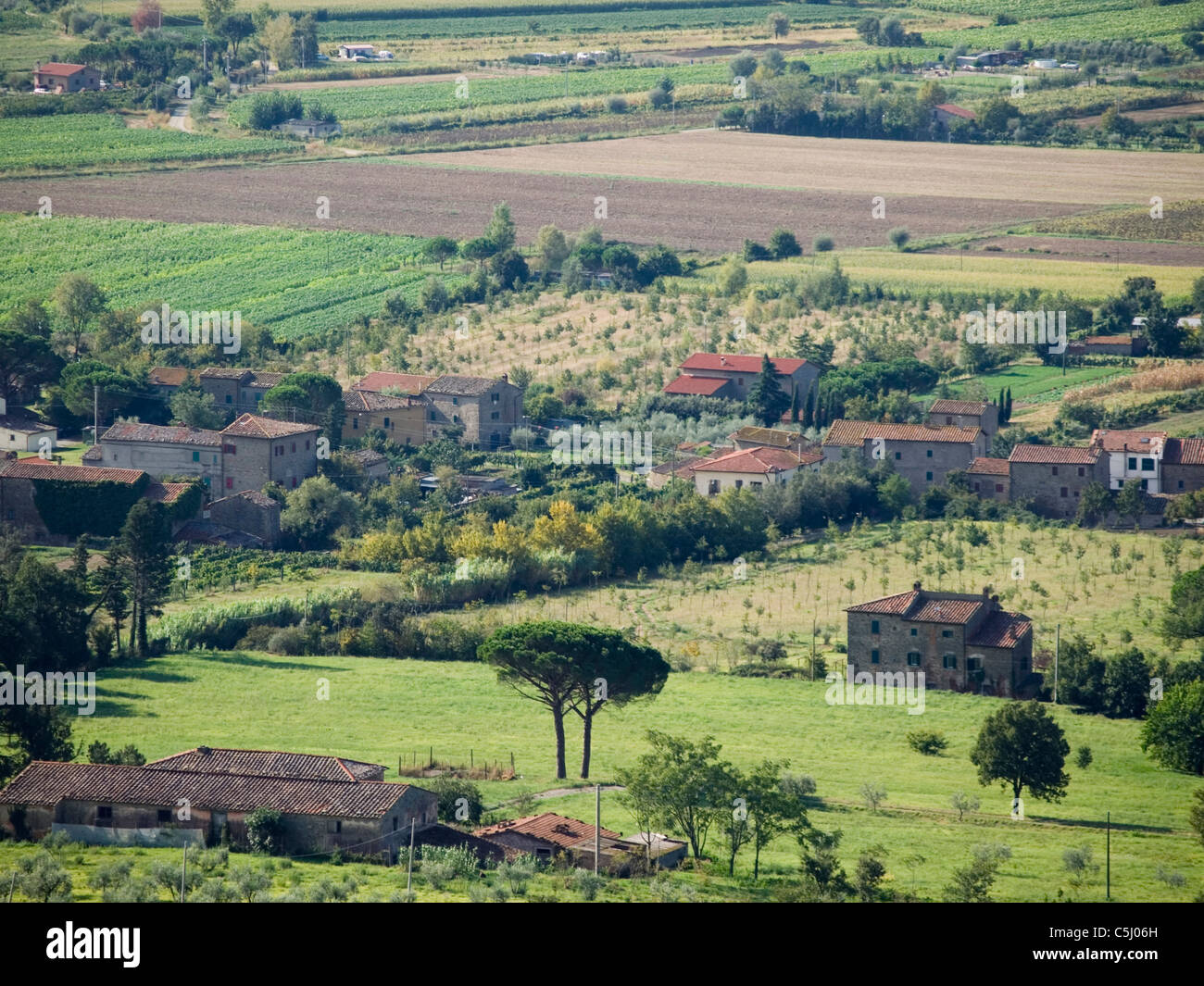 Landscape near Cortona, Italy Stock Photo - Alamy