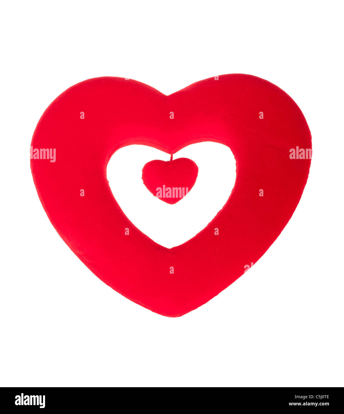 Red heart shape sign Cut Out Stock Images & Pictures - Alamy