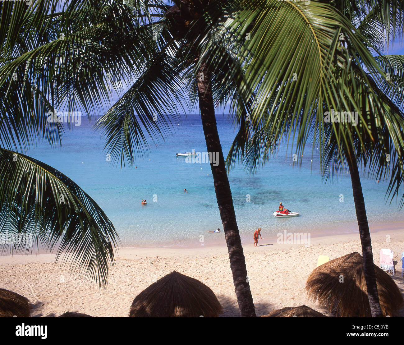 Beach view, Tamarind Cove, Barbados, Lesser Antilles, Caribbean Stock ...