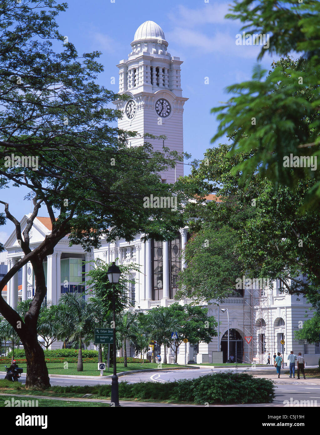 Singapore victoria theatre and victoria concert hall hi-res stock ...