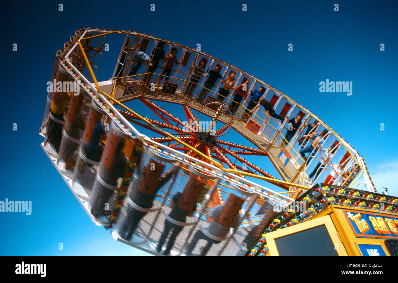 Fairground Ride Gravity Wheel Chessington surrey Stock Photo - Alamy