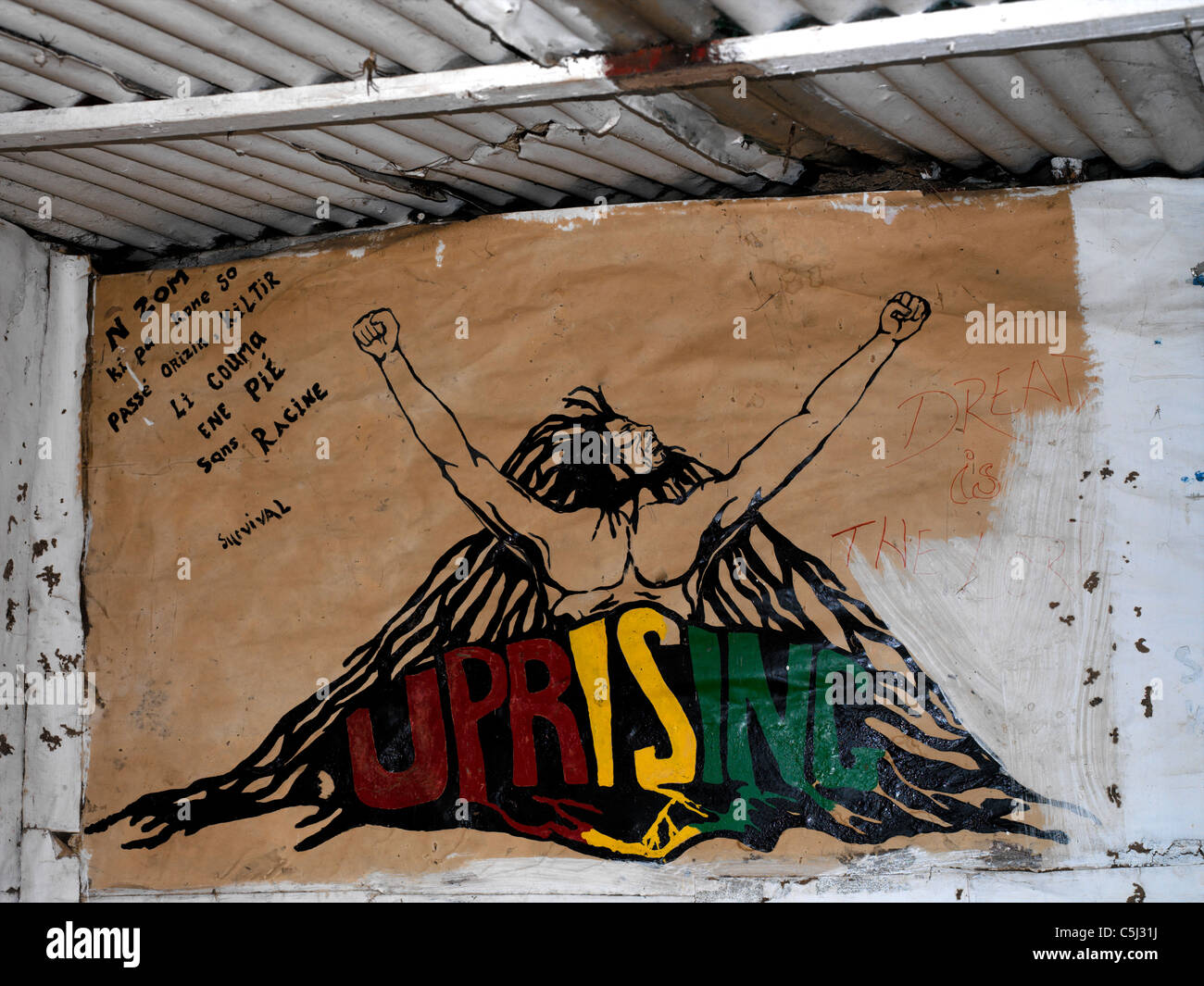 Sable Noir Mauritius Rastafarian Church Uprising Stock Photo - Alamy