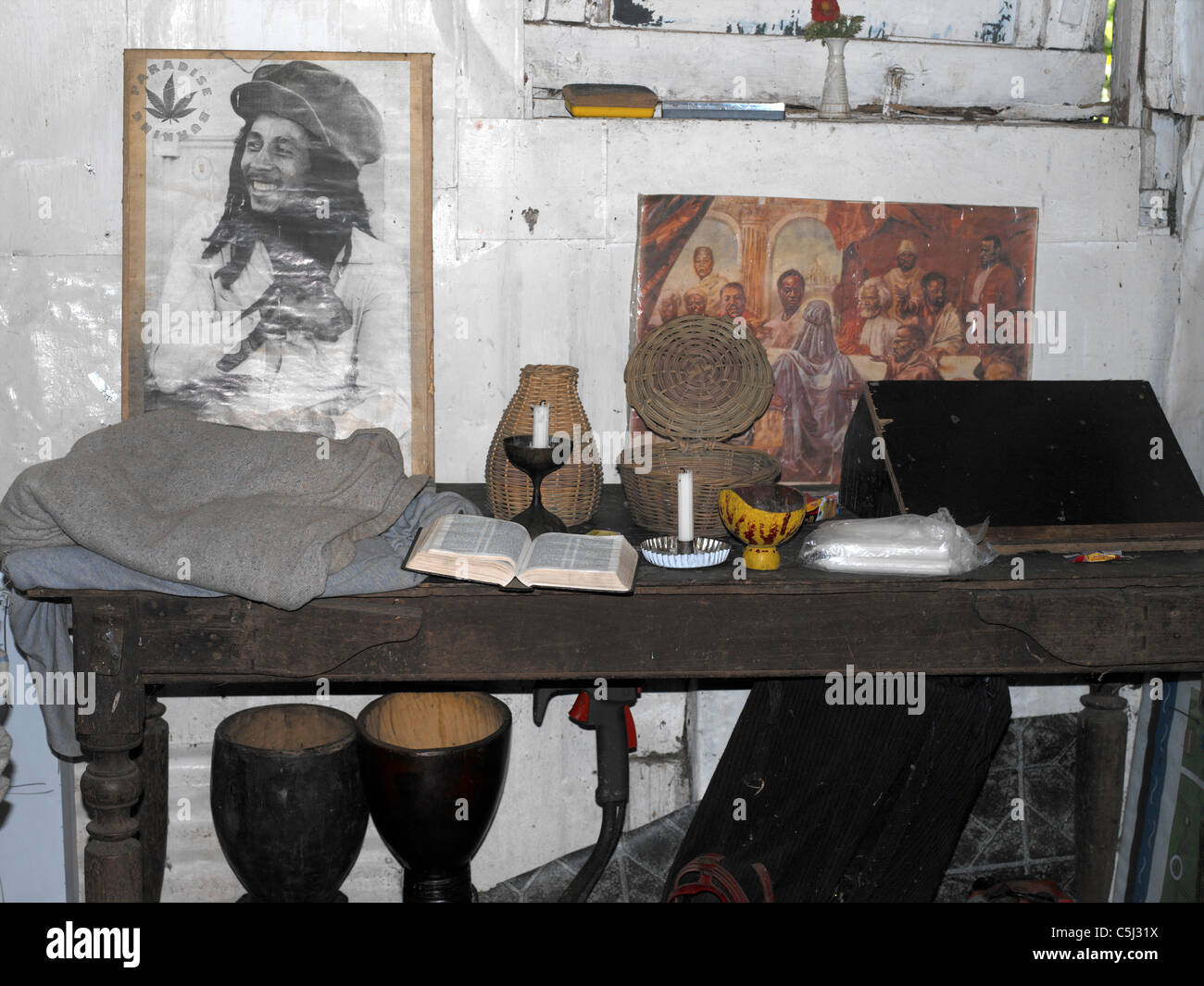 Sable Noir Mauritius Rastafarian Church and Portrait of Local ...