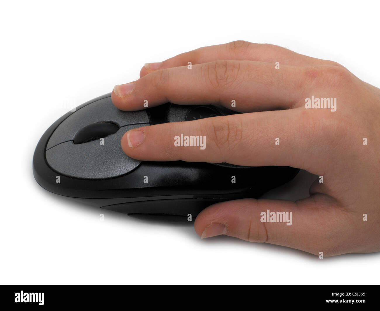 Using Optical Mouse Stock Photo - Alamy