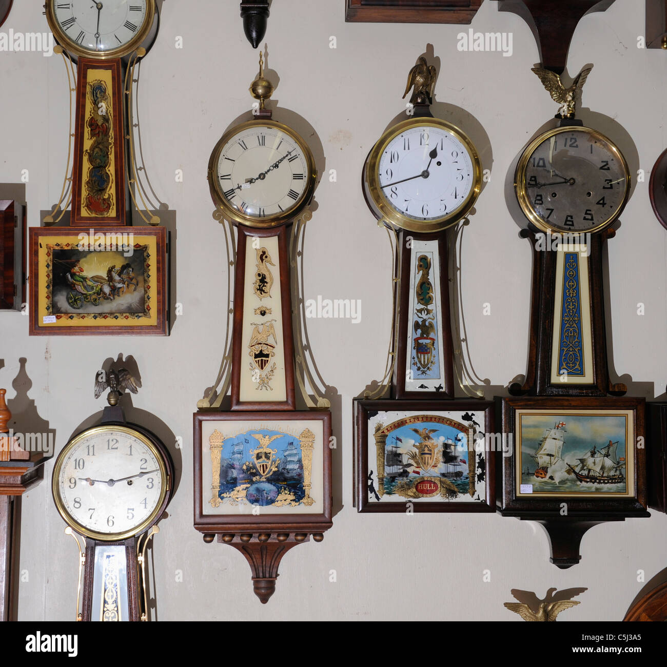 wall full of clocks Stock Photo - Alamy