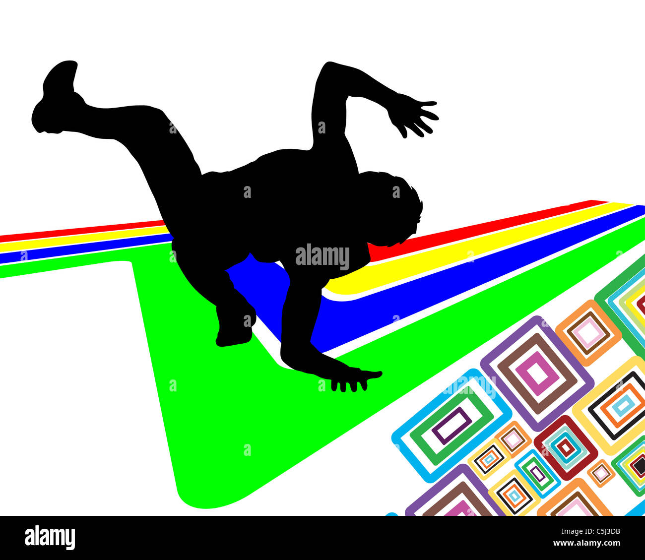 Disco dancer. Vector illustration for design use Stock Photo - Alamy