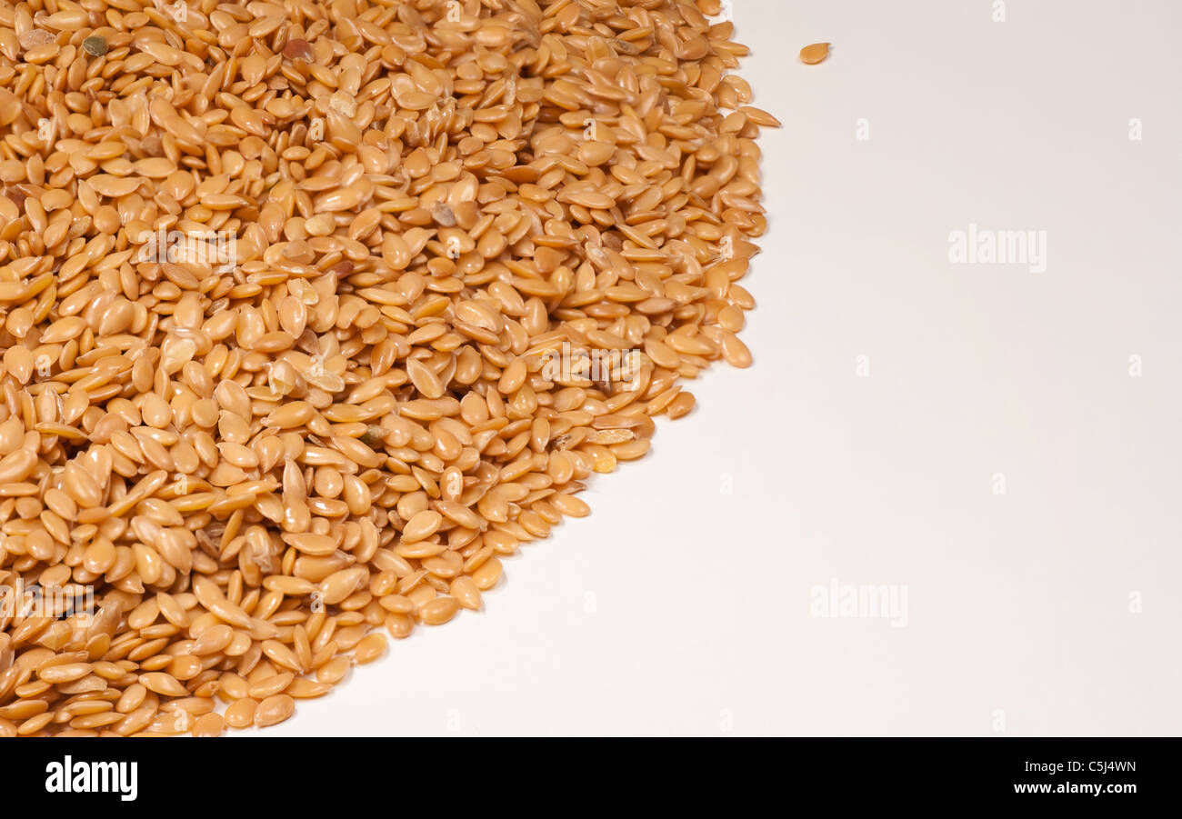 Organic linseed in a closeup take, food background Stock Photo - Alamy