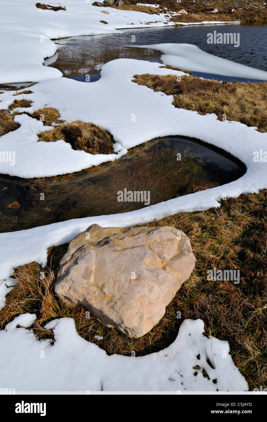 Snowmelt patterns hi-res stock photography and images - Alamy