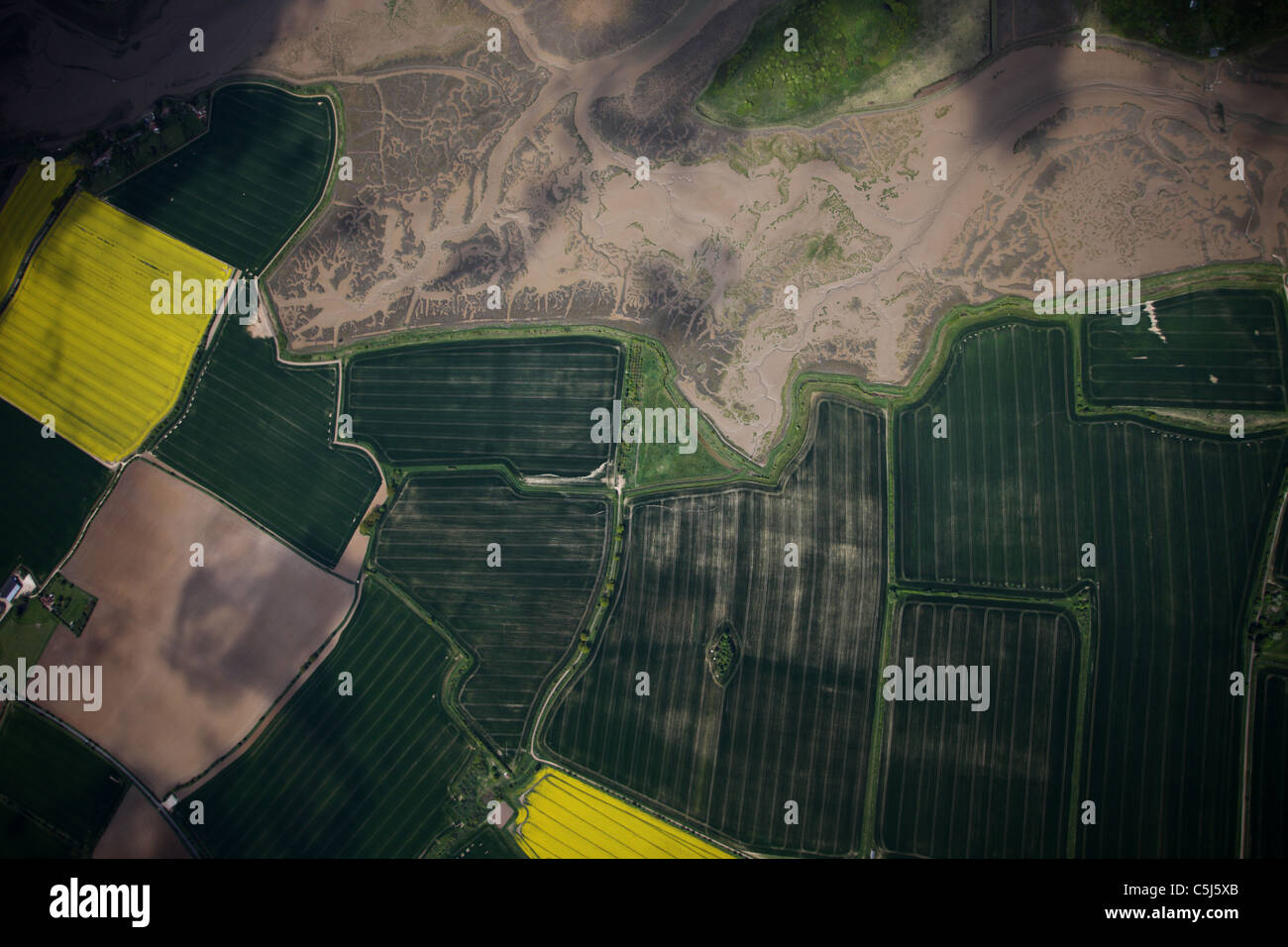 Aerial view of farming Stock Photo - Alamy