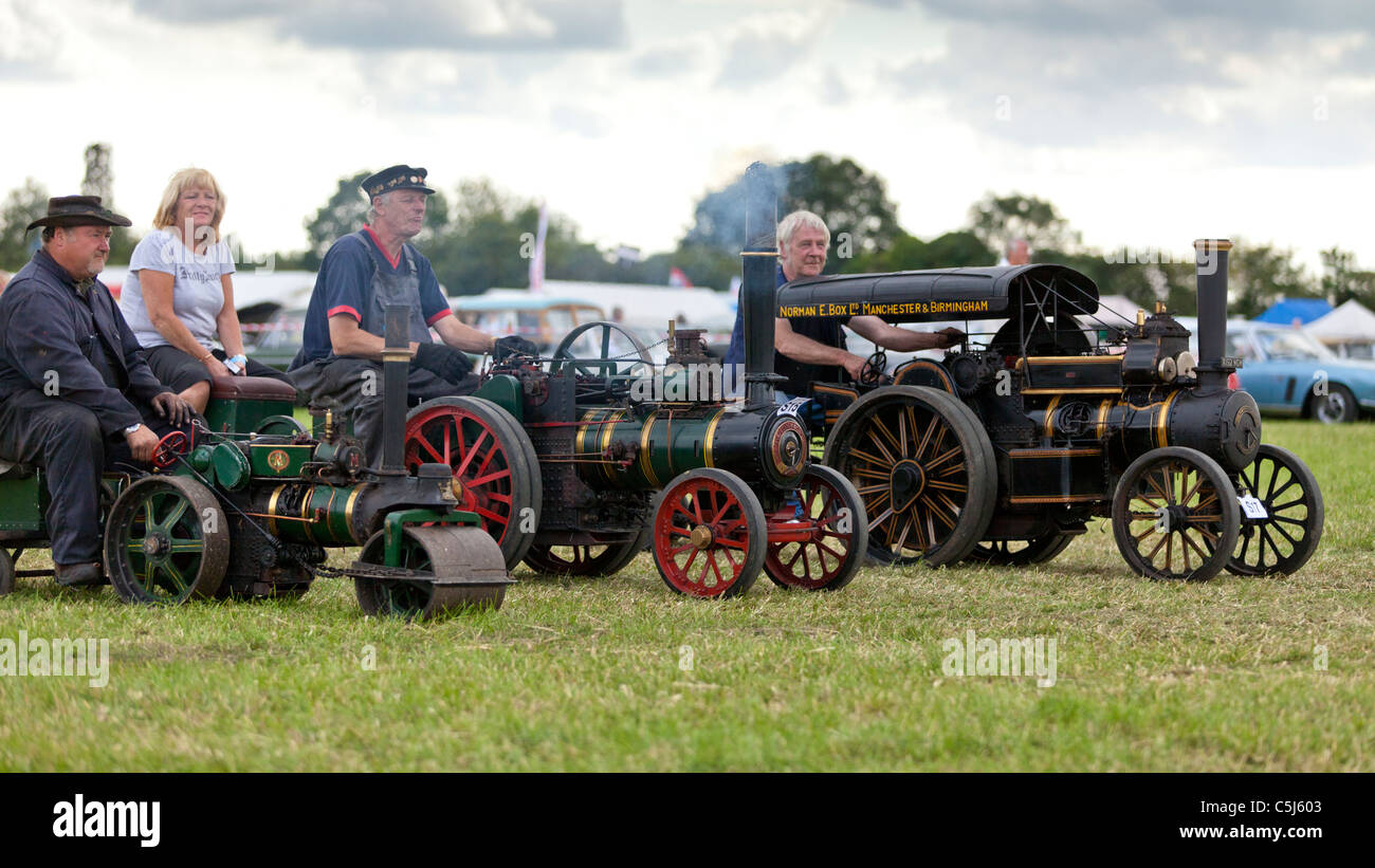 Three miniature steam engines at Woodcote Vintage Steam Rally, Woodcote ...