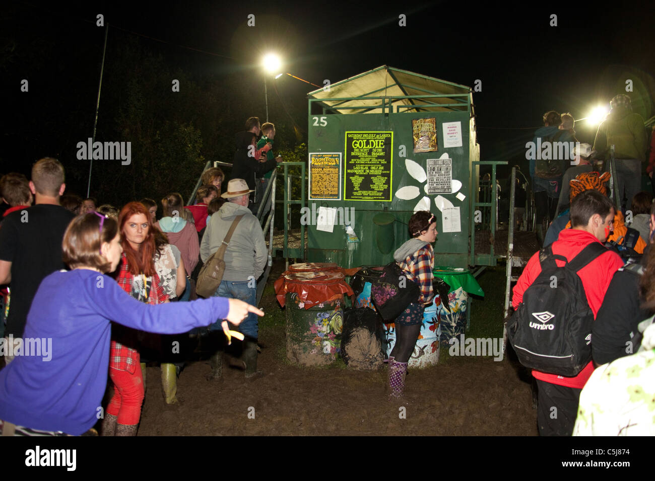 Glastonbury festival toilets hi-res stock photography and images - Alamy