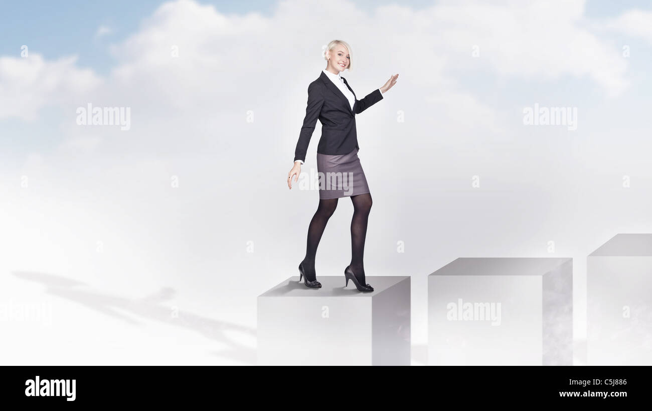Young businesswoman getting promotion Stock Photo - Alamy