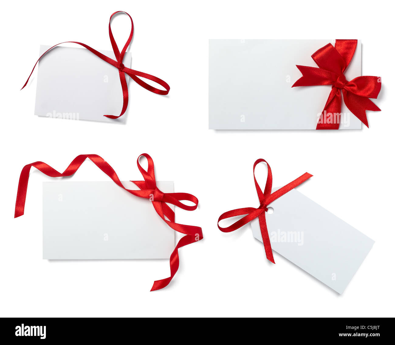 note with ribbon Stock Photo - Alamy