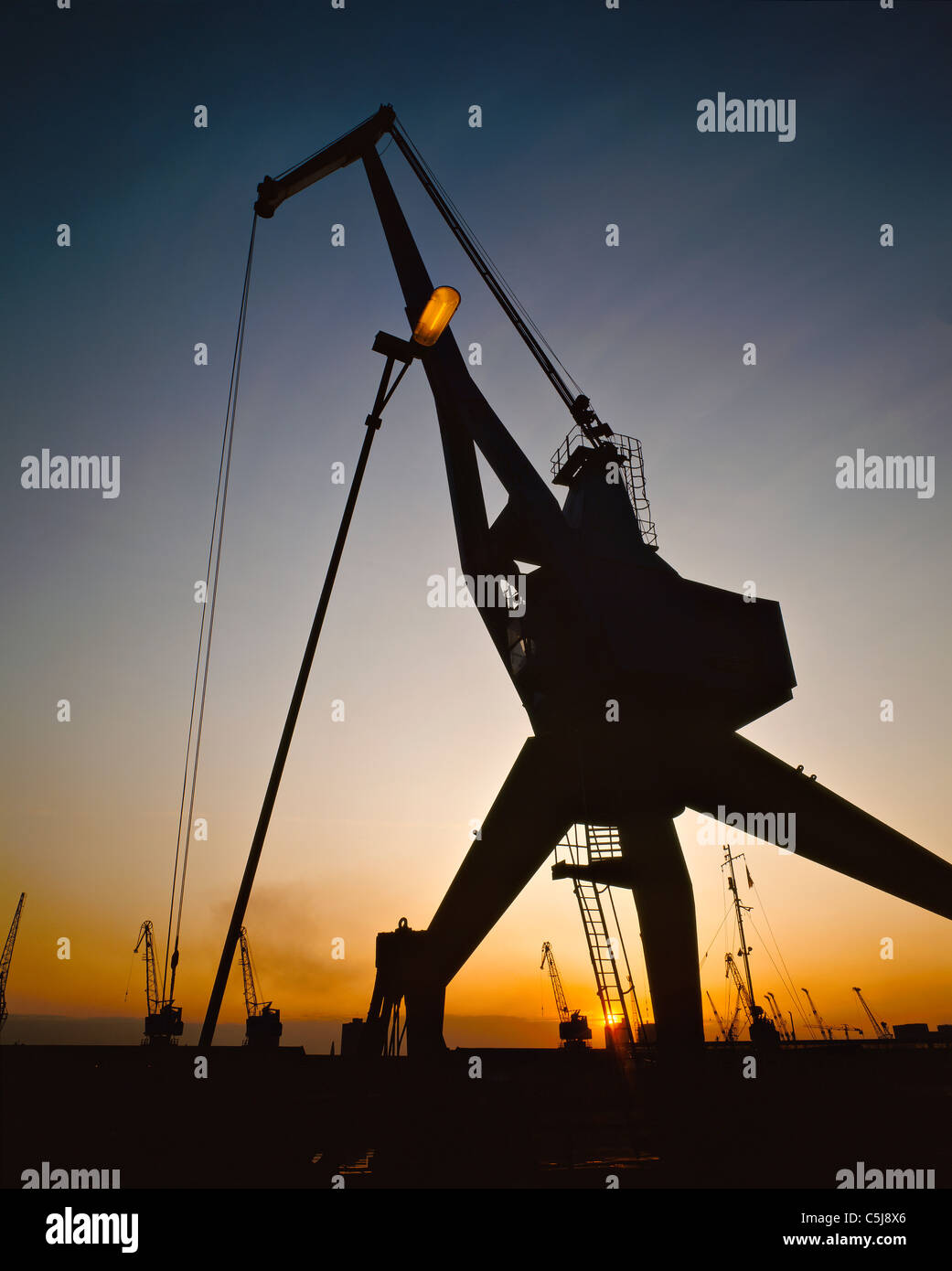 Dockside crane hi-res stock photography and images - Alamy