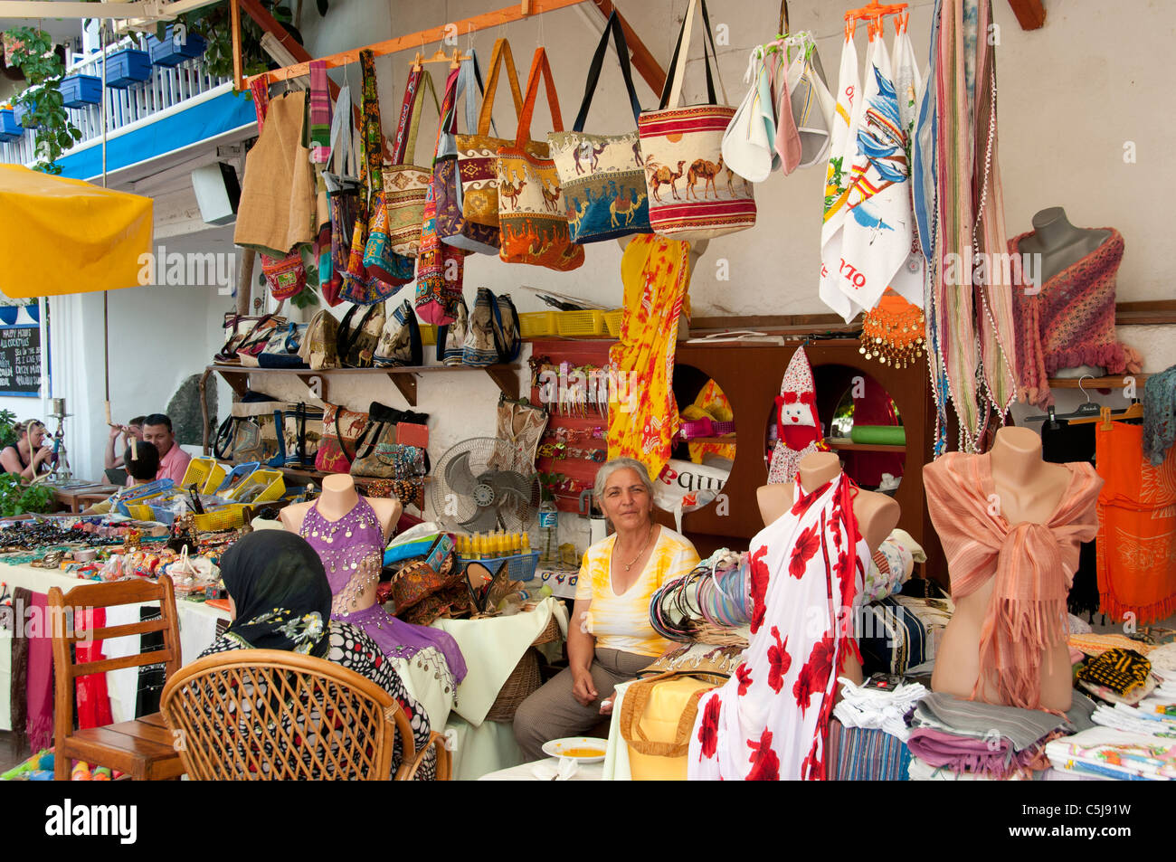 Fethiye turkey turkish market bazaar fashion bag bags hi-res stock ...