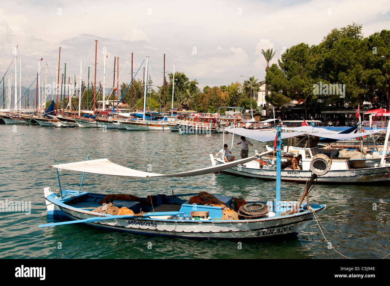 Port Harbor Gocek Marina near Fethiye Turkey Turkish Stock Photo - Alamy