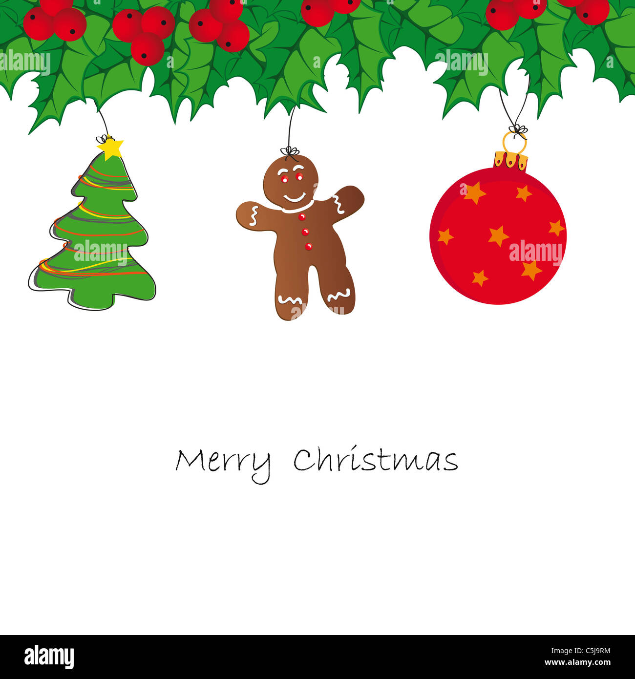 Drawing background on Christmas card Stock Photo - Alamy