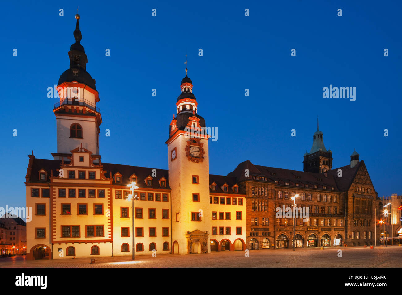 Altes Rathaus, Chemnitz | Old Guildhall, Chemnitz Stock Photo - Alamy