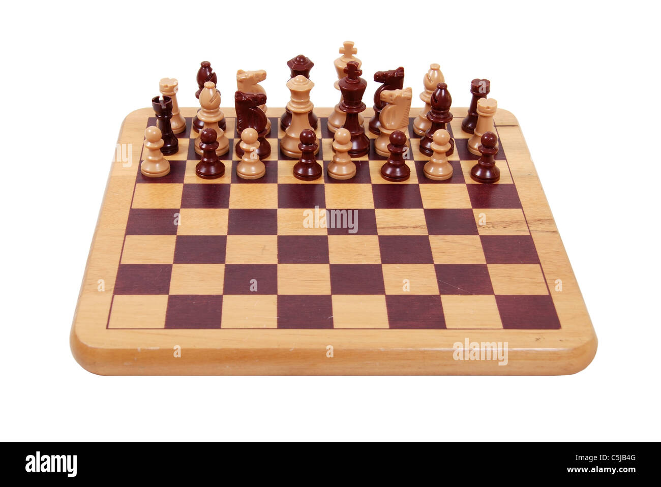 Teamwork shown by a set of chess pieces intermixed and working together ...