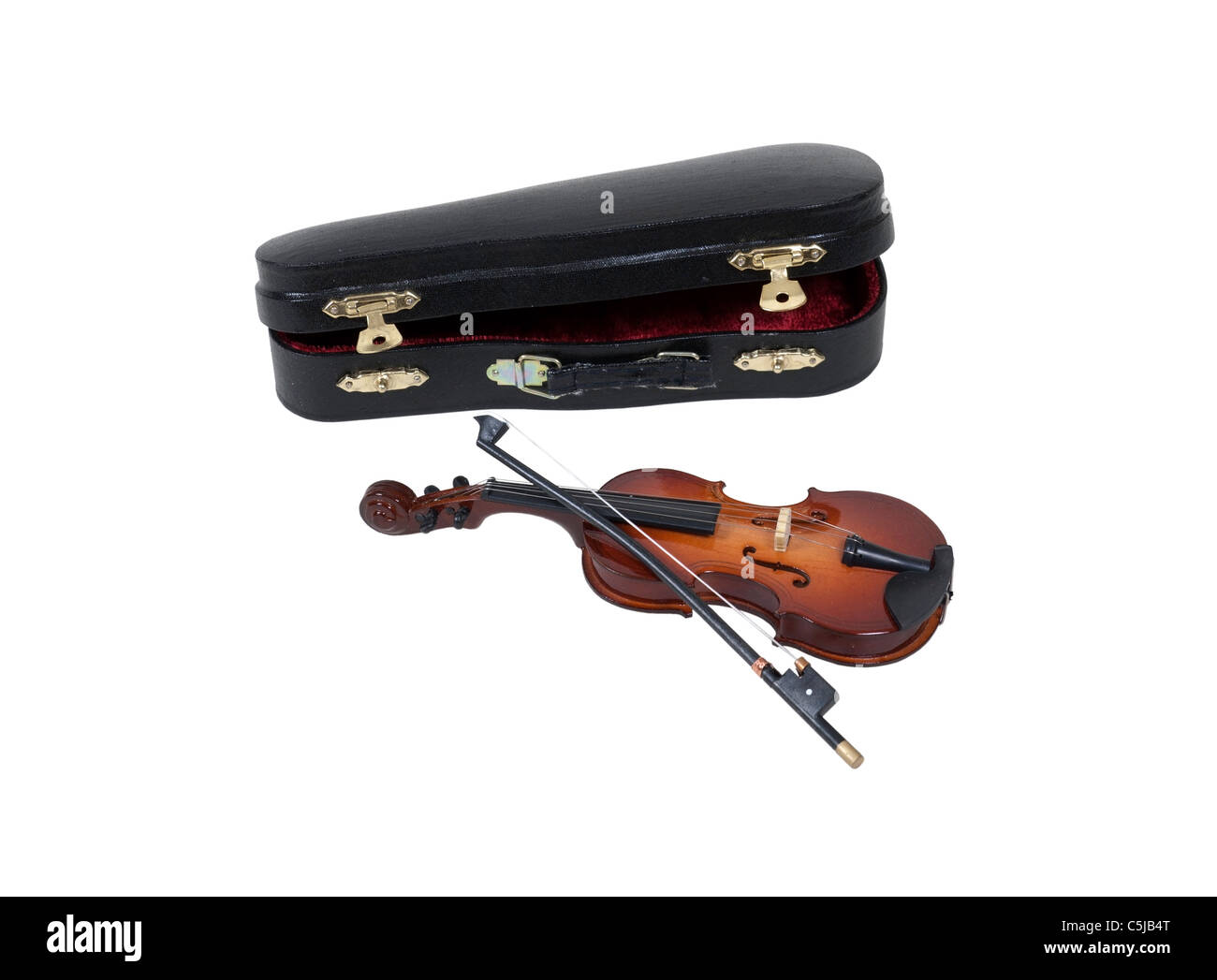Classical wooden Violin with molded carrying case - path included Stock ...
