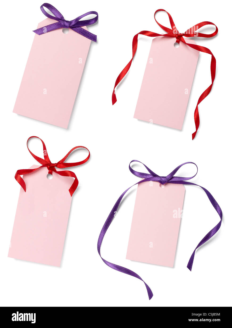 note with ribbon Stock Photo - Alamy