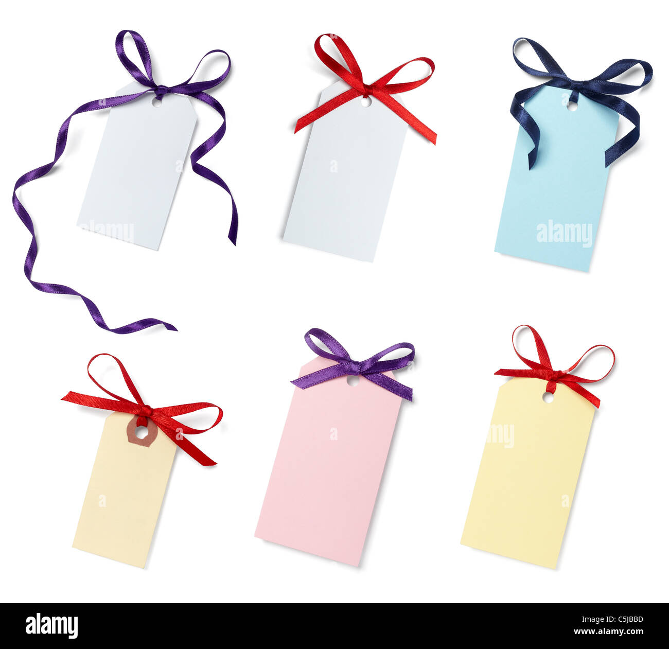 note with ribbon Stock Photo - Alamy