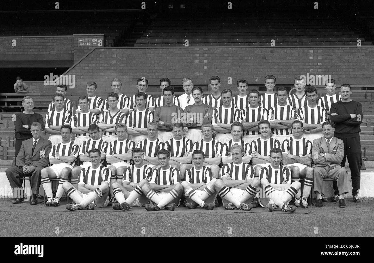 West Bromwich Albion football team including Bobby Robson (bottom left ...