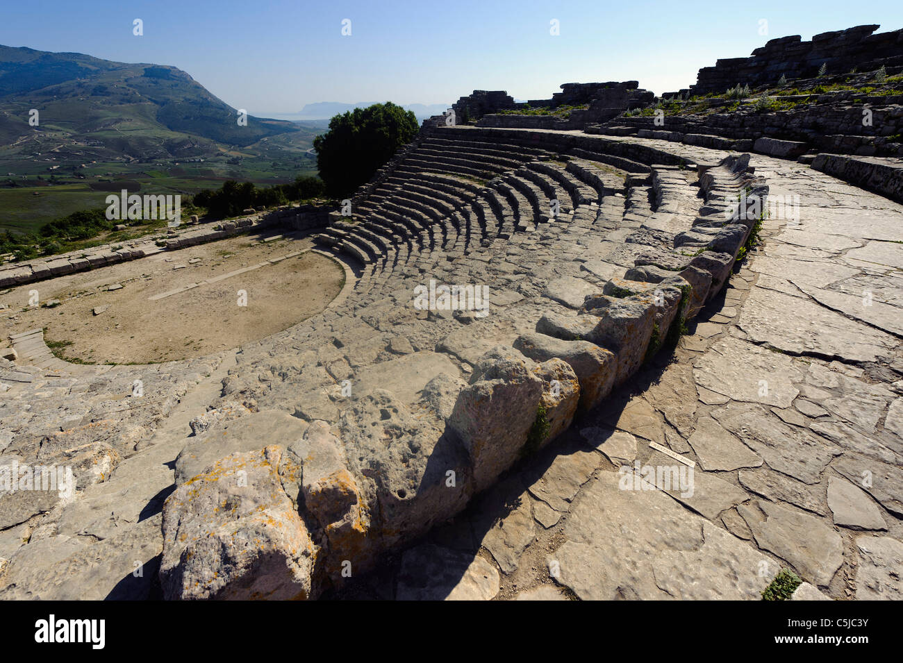 Amphitheater in Segesta, Sicily, Italy Stock Photo - Alamy