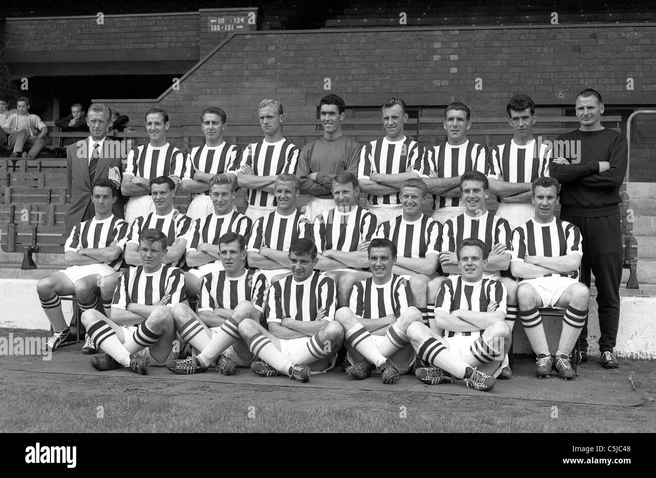 West Bromwich Albion football team including manager Vic Buckingham ...