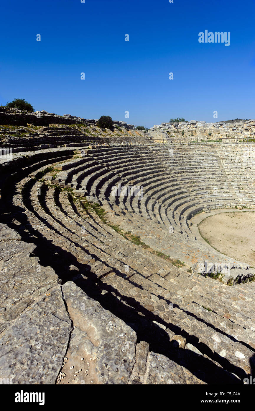 Amphitheater in Segesta, Sicily, Italy Stock Photo - Alamy