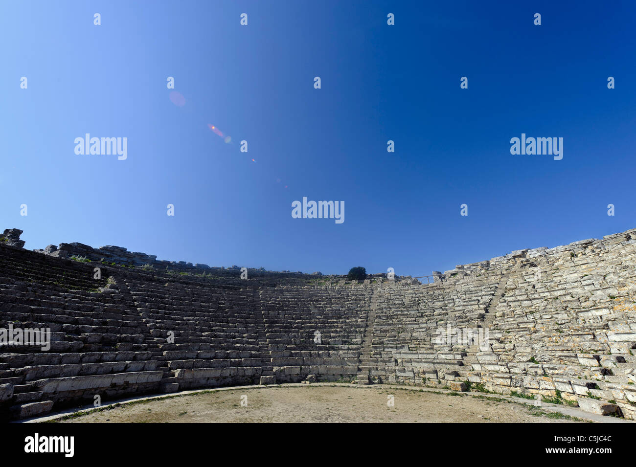 Amphitheater in Segesta, Sicily, Italy Stock Photo - Alamy