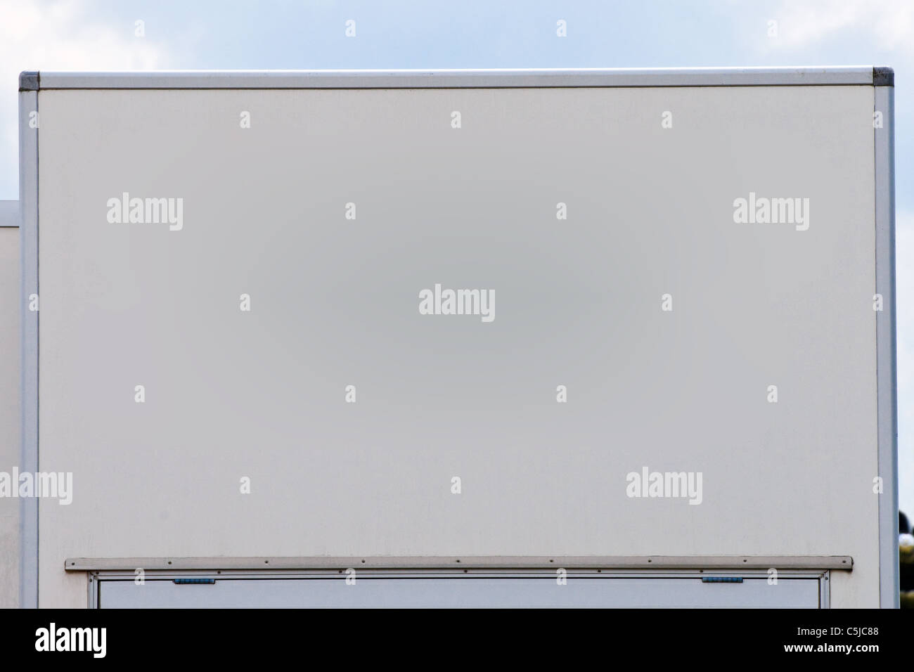 Blank mobile sign advertising board Stock Photo - Alamy