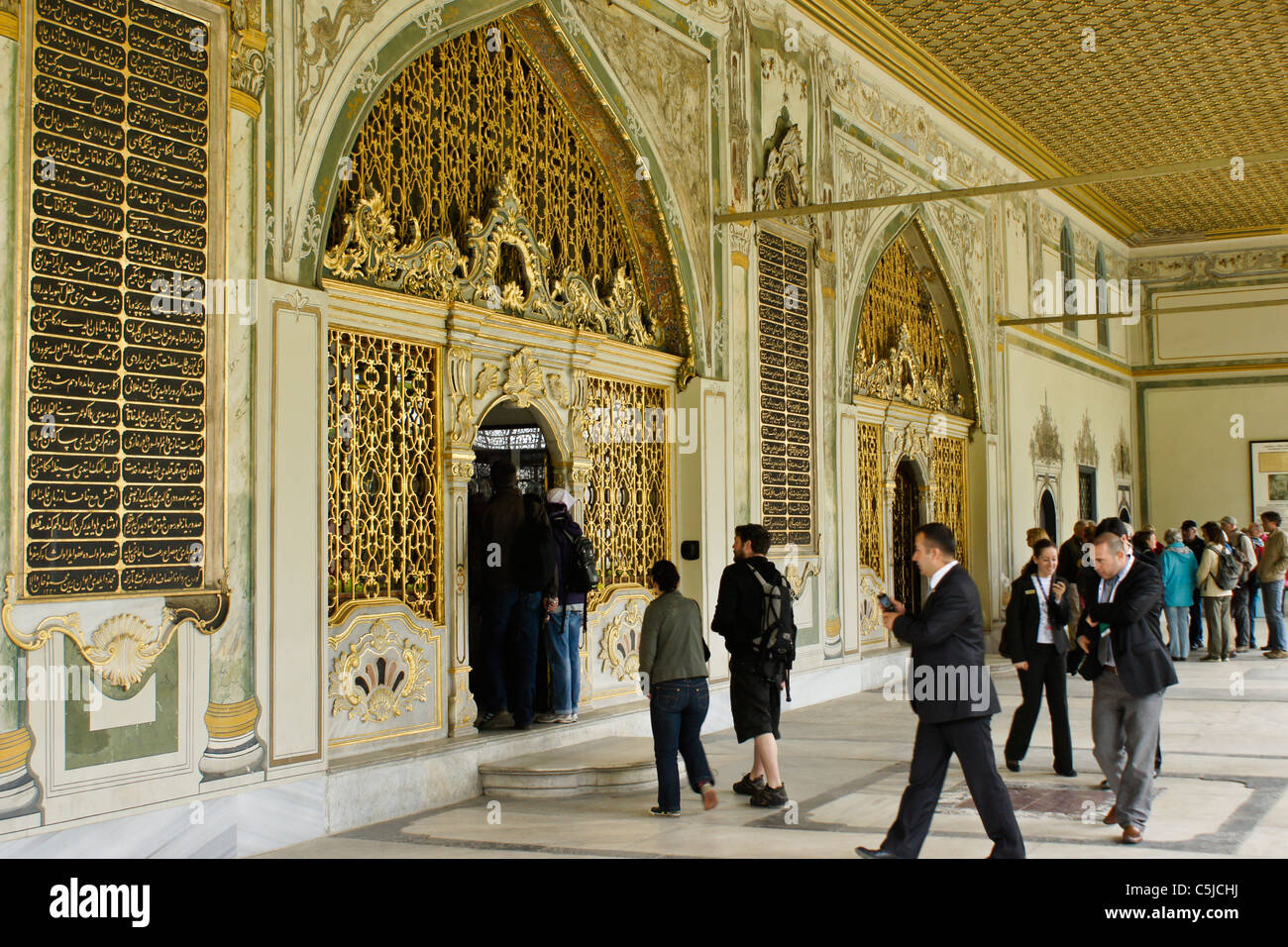Ornate entrance to Imperial Council building at Topkapi Palace ...