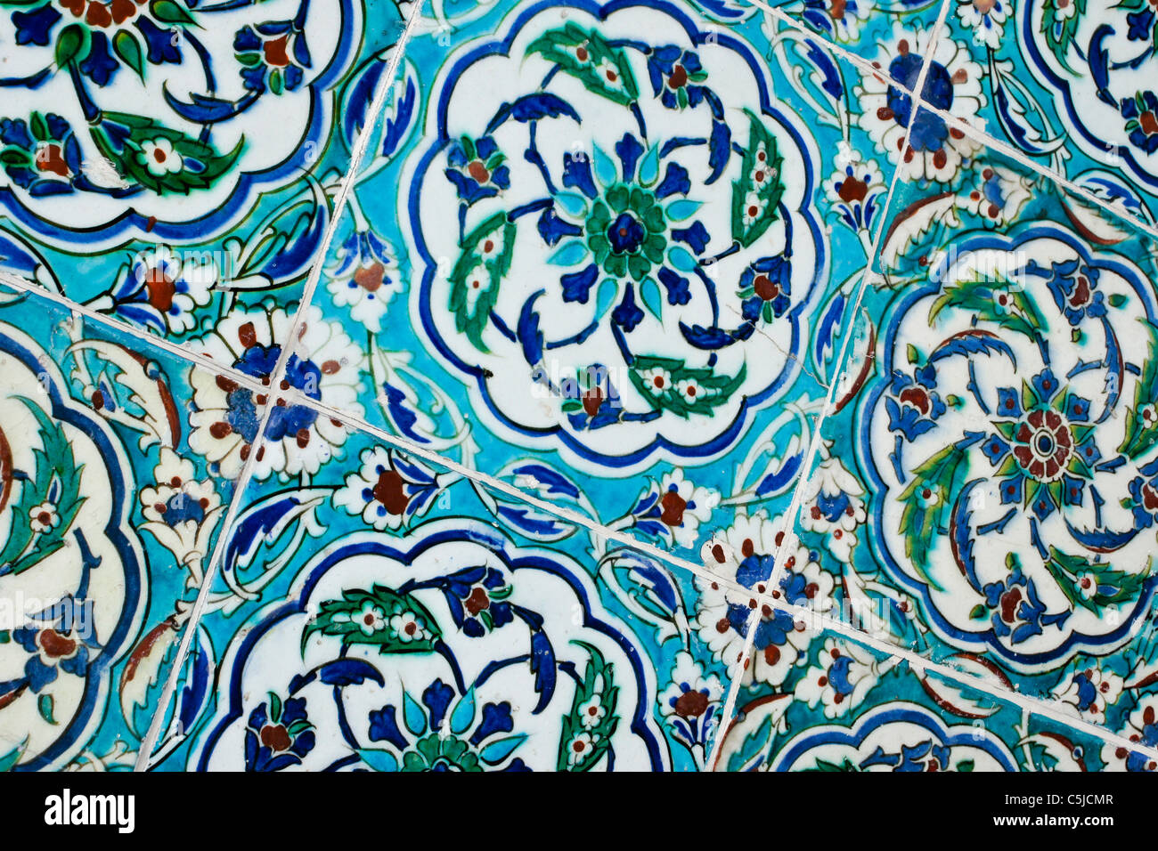 Iznik tiles at Topkapi Palace, Istanbul, Turkey Stock Photo - Alamy