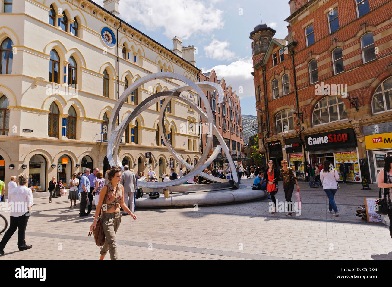 Arthur Square (incorrectly known as Cornmarket), Belfast Stock Photo ...